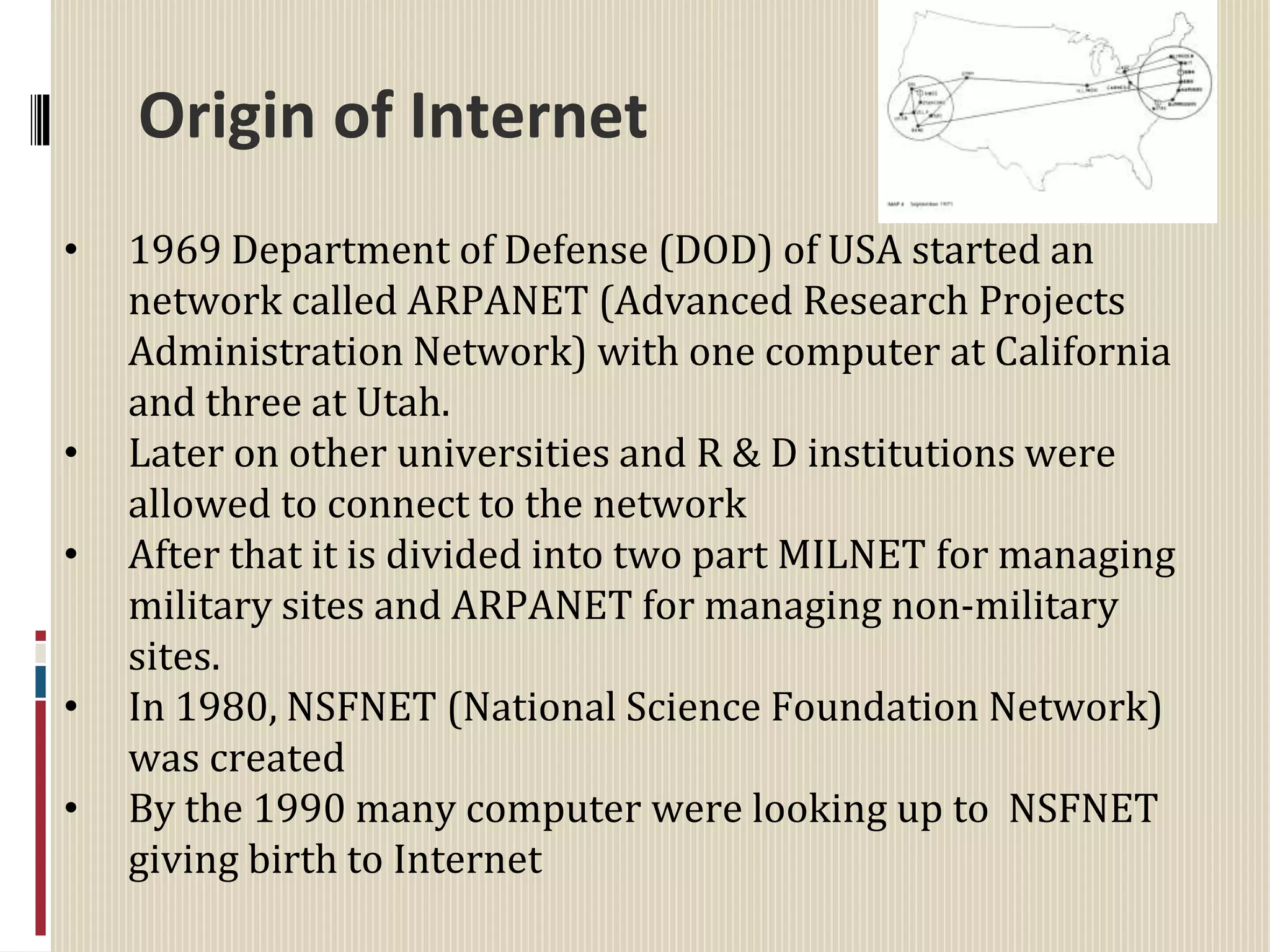 Unit4 ppt1 introduction to internet | PPT