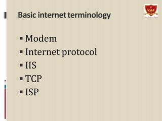 Unit4 ppt1 introduction to internet | PPT