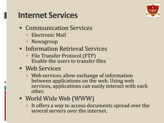 Unit4 ppt1 introduction to internet | PPT