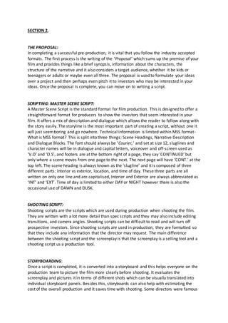 Understanding the requirements of pre-production. | DOCX