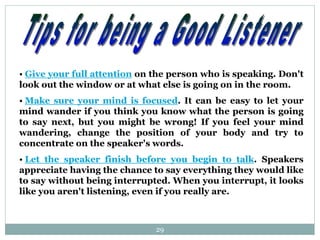 LISTENING SKILLS | PPT