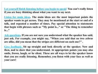 LISTENING SKILLS | PPT