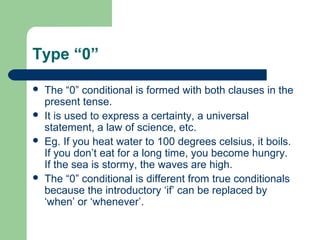 Unit 4 (presentation conditionals) | PPT