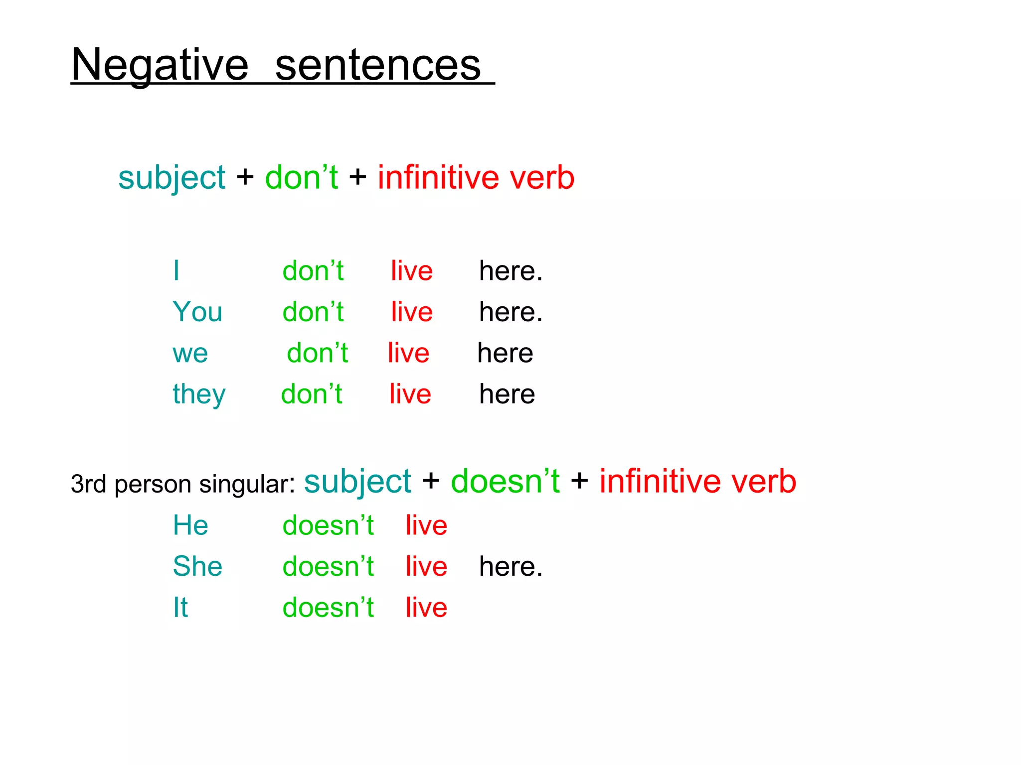 Unit 4 present simple | PPT