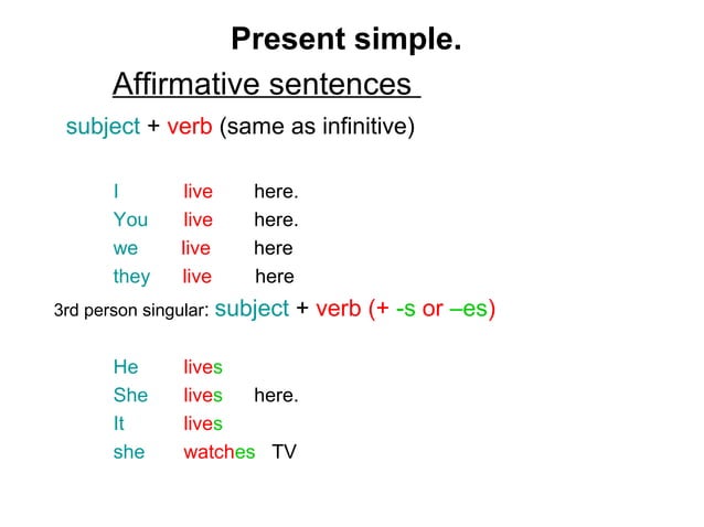 Unit 4 present simple | PPT