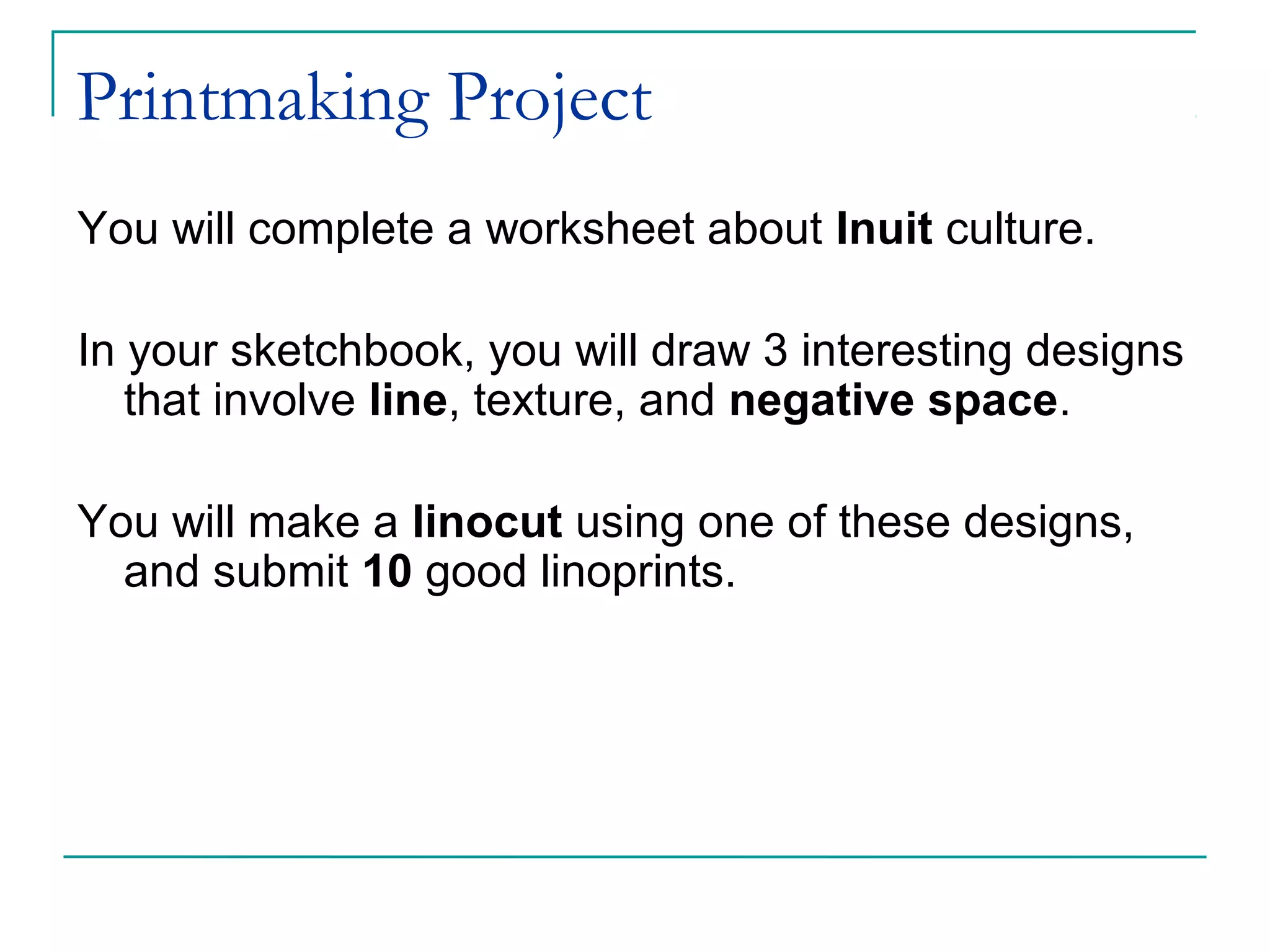 Gr. 9 Printmaking | PPT