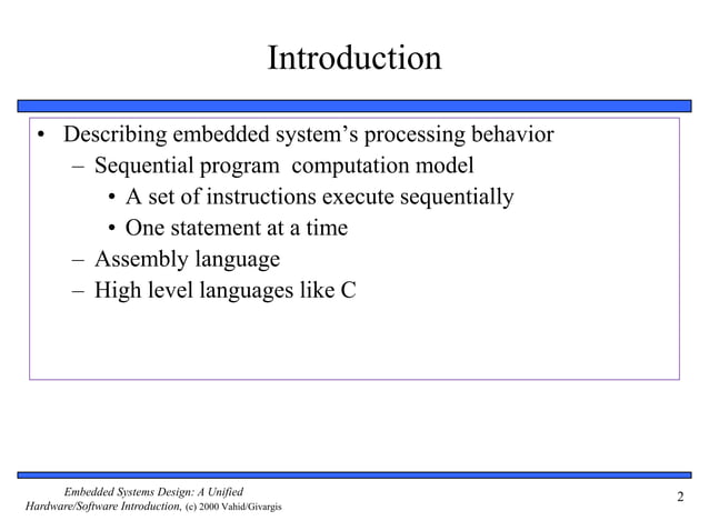 Embedded system design process_models | PPT | Programming Languages ...