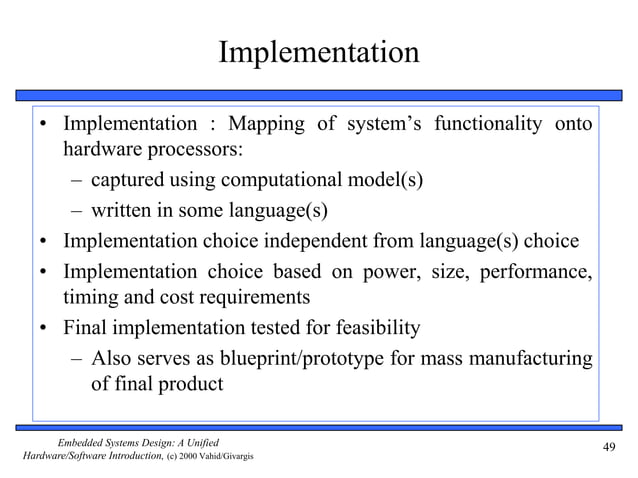 Embedded system design process_models | PPT | Programming Languages ...