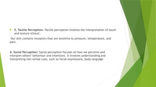 Unit 4 PSWP.Perception and its types, by Dr.P.SUJI