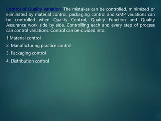 Quality Management System including the Quality management and ...