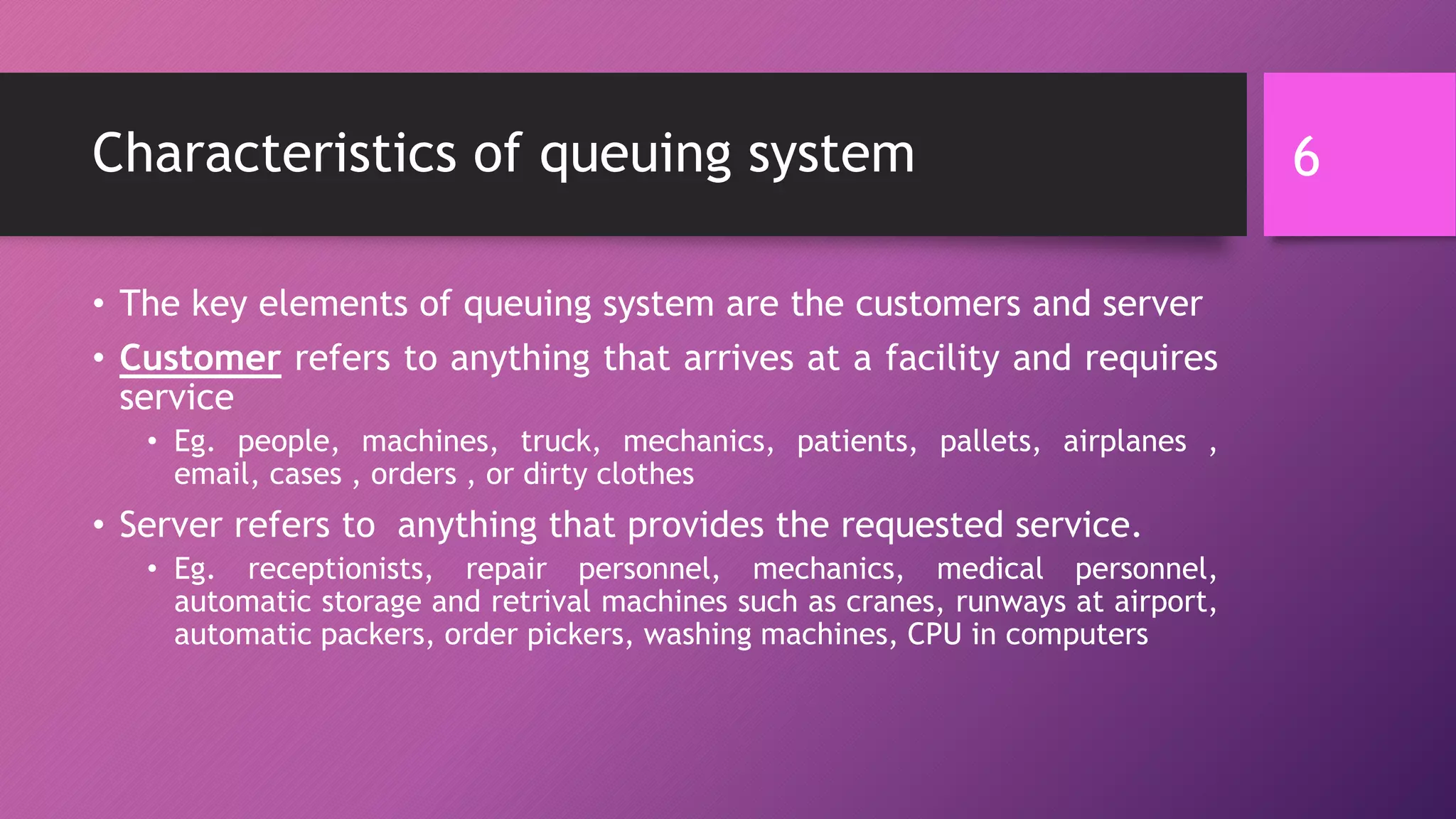 Unit 4 Queuing Models Ppt