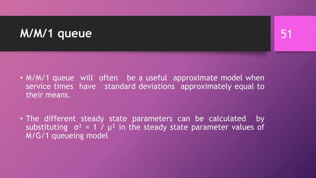 Unit 4 queuing models | PPTX