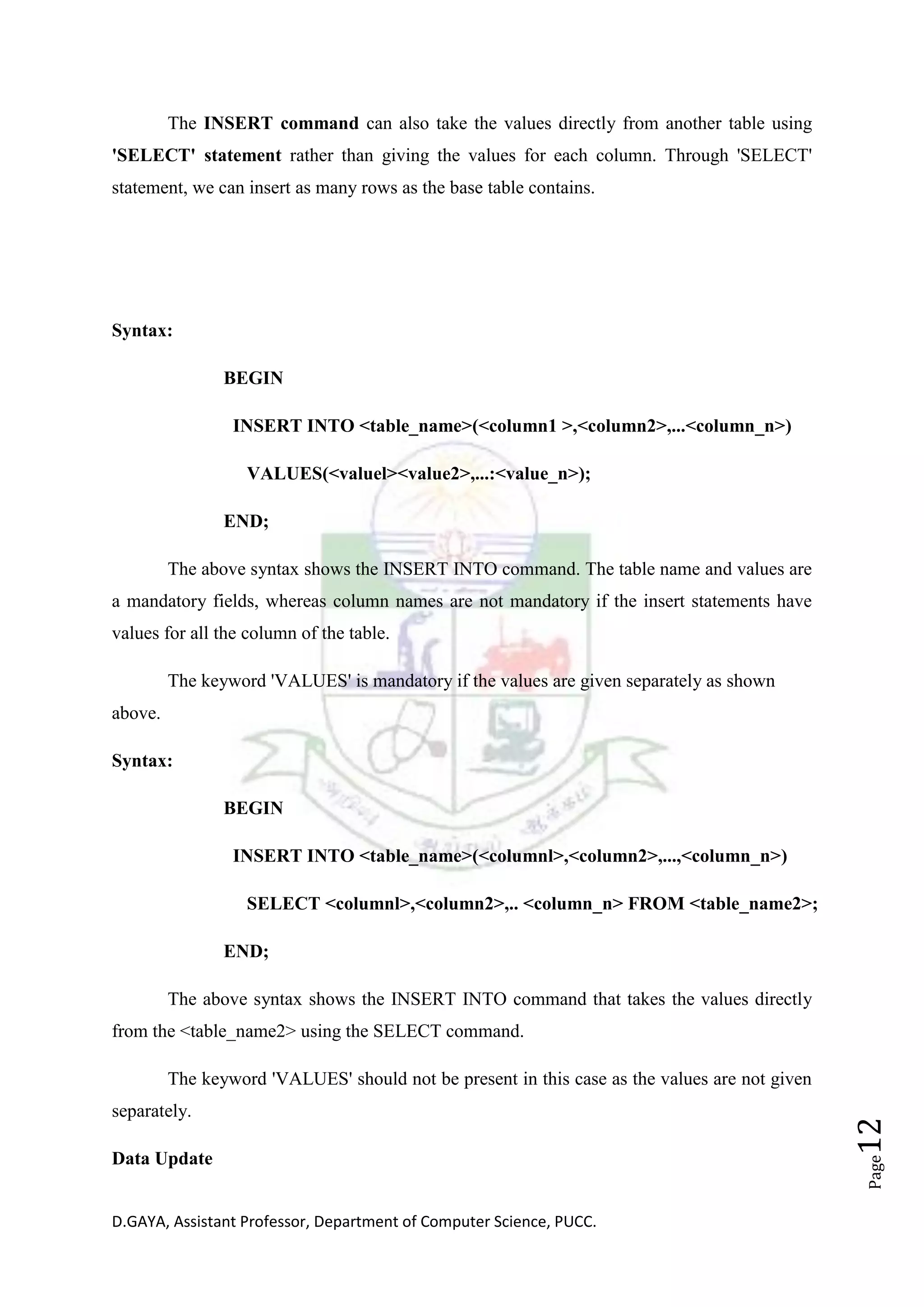 Unit 4 rdbms study_material | PDF