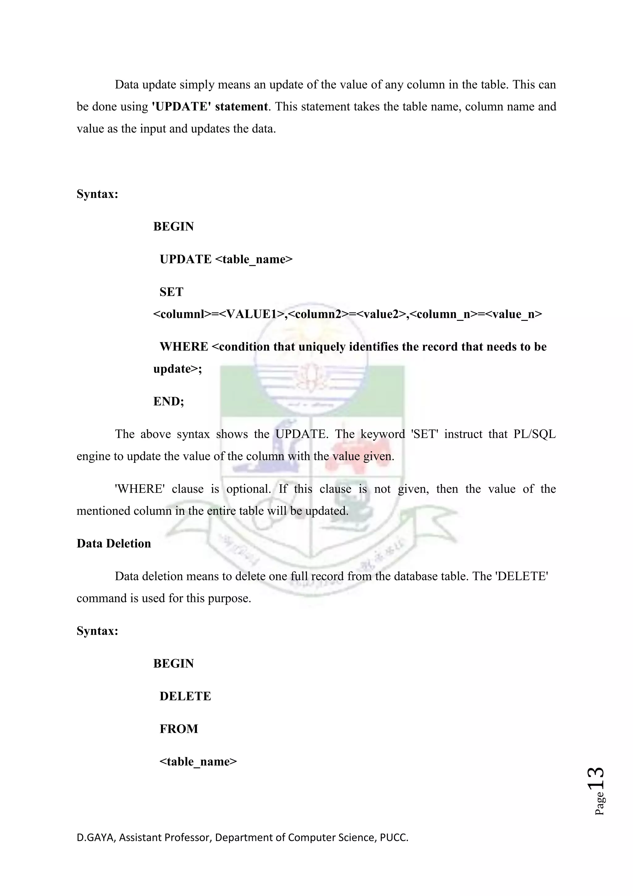 Unit 4 rdbms study_material | PDF