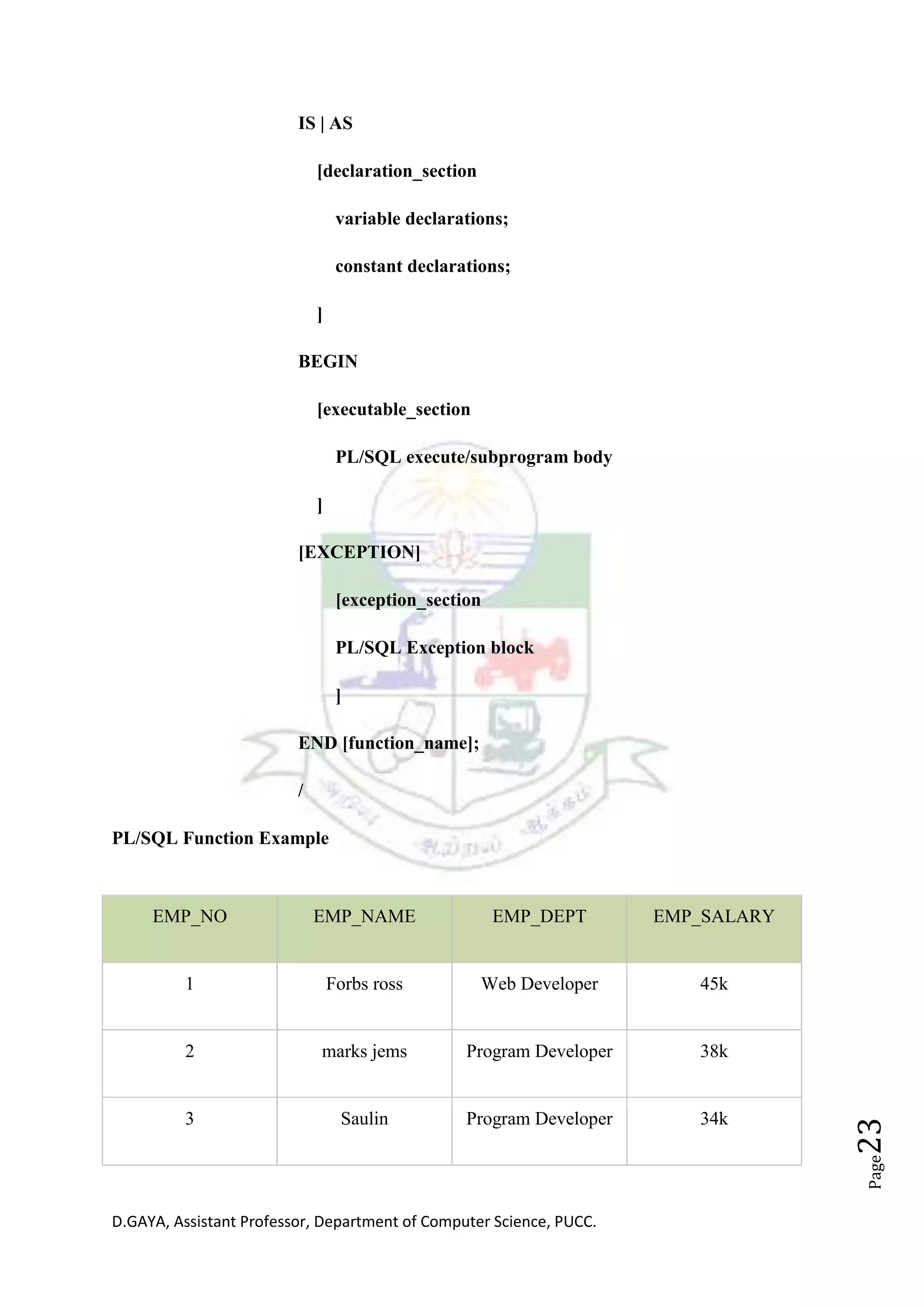 Unit 4 rdbms study_material | PDF