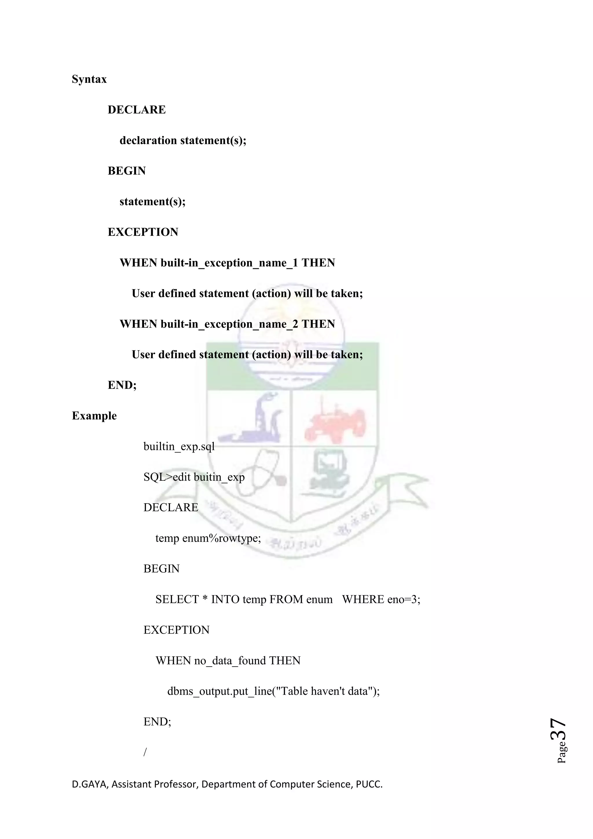 Unit 4 rdbms study_material | PDF