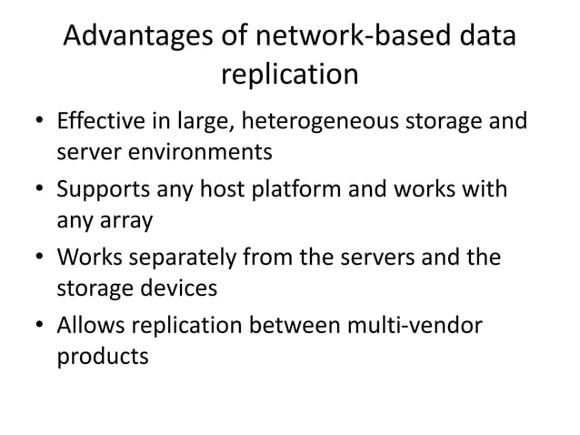 Data Replication From Storage Technology Pptx