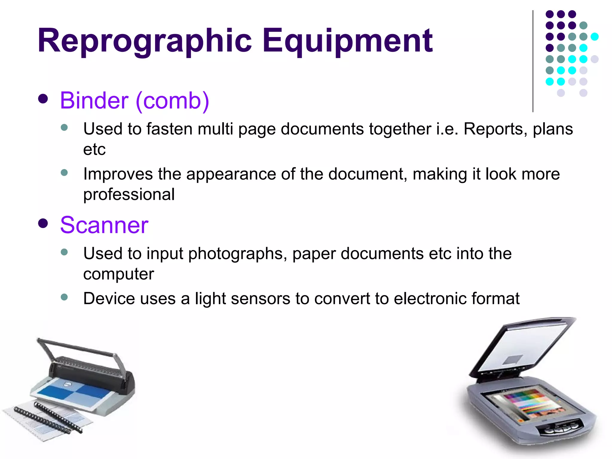 Unit 4 Reprographics | PPT