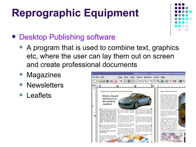 Unit 4 Reprographics | PPT