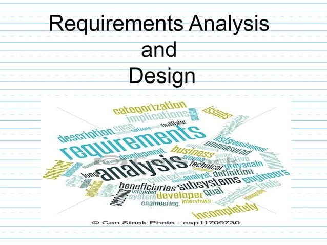 Requirements Analysis And Design requirements-analysis-and-design