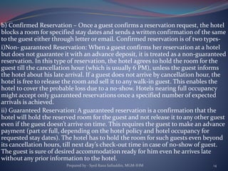 Reservations | PPTX