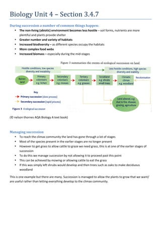 Unit 4 revision notes | PDF | Geography | Science