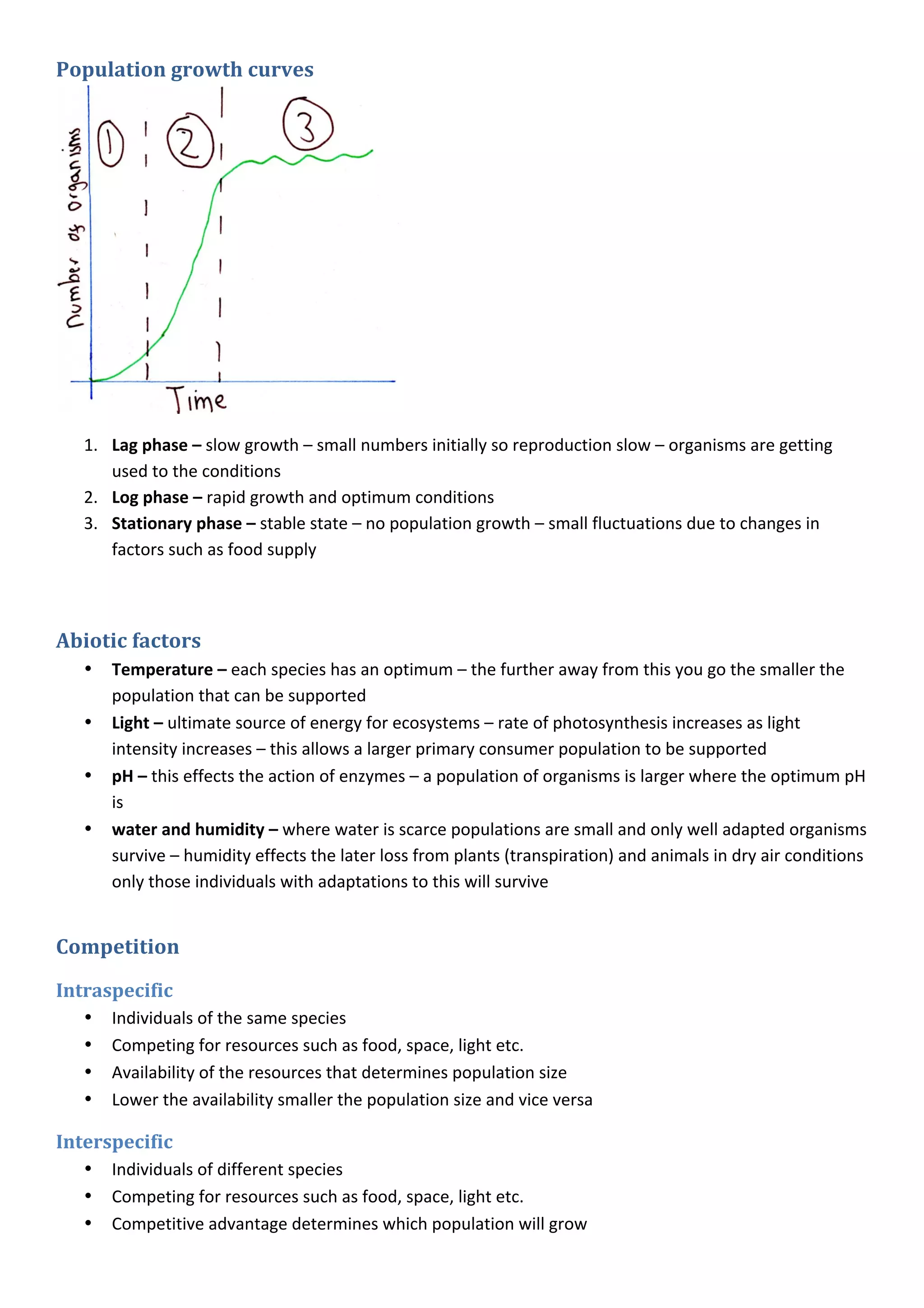 AQA Biology Unit 4 Revision Notes | PDF