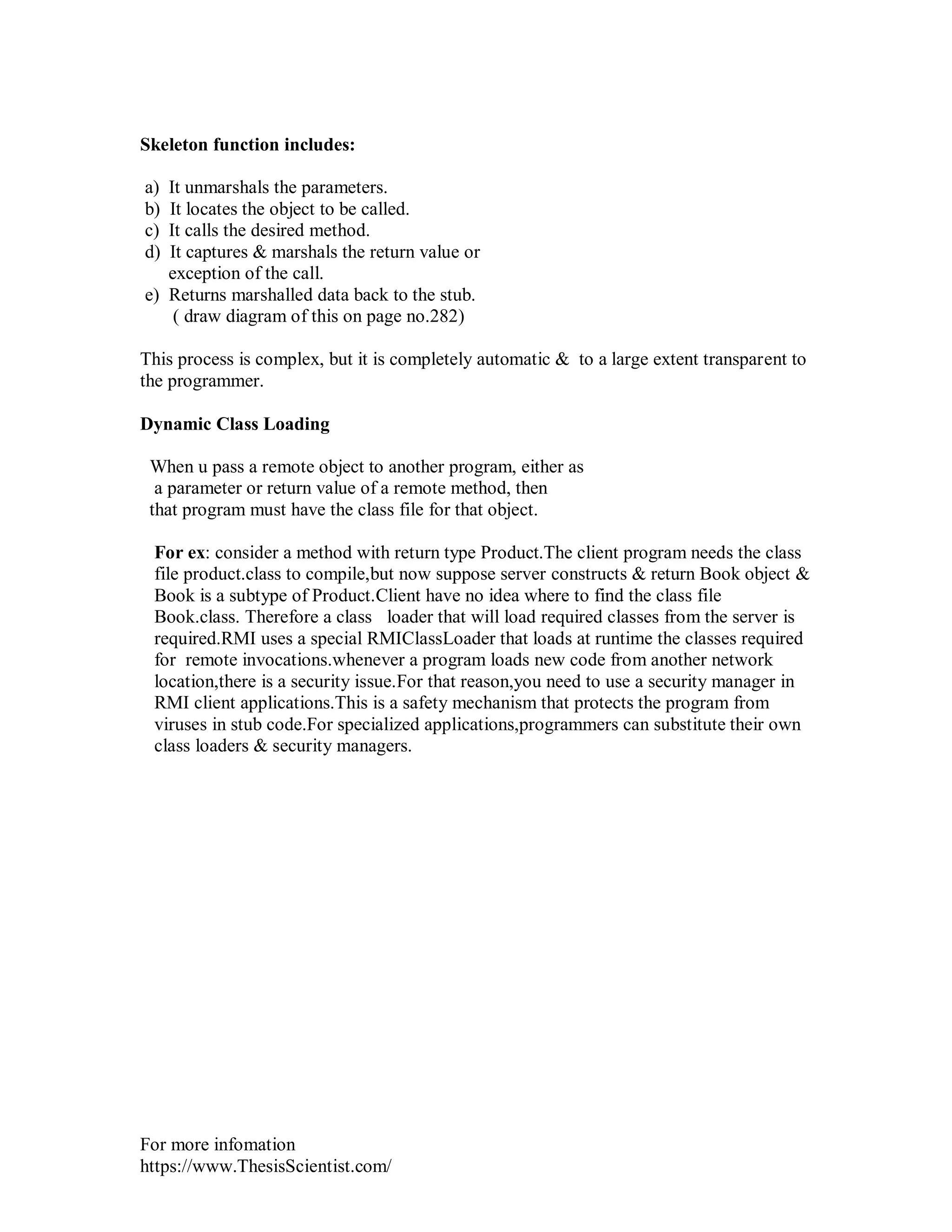 RMI (Remote Method Invocation) | PDF