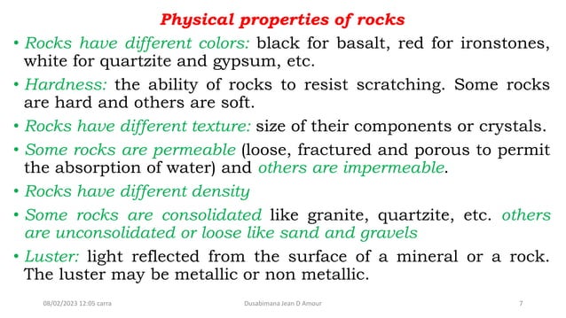 Unit 4 Rocks and minerals.pptx | Geography | Science