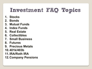 Unit 4 Saving and Investing PPT | PDF