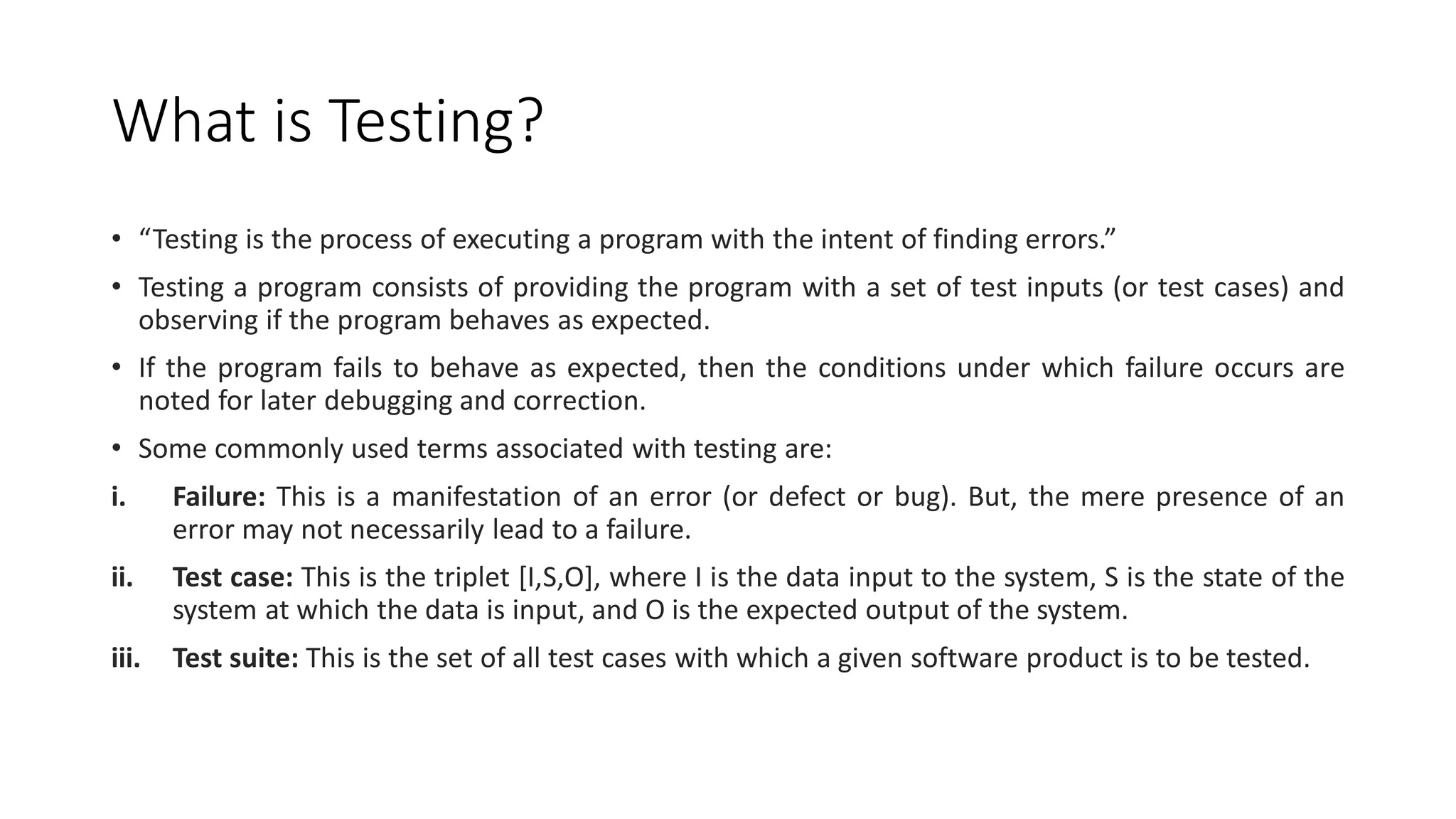 What Is Testing In Software Engineering Ppt