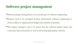 UNIT4_SE - Software project Management, Risk In software Projects.pptx