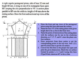 Engineering Drawing section of solid | PPTX