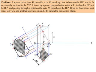 Engineering Drawing section of solid | PPTX