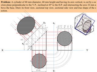 Engineering Drawing section of solid | PPTX