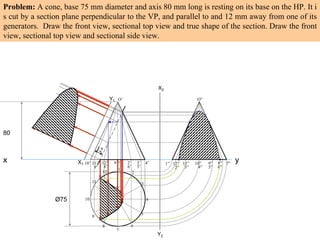 Engineering Drawing section of solid | PPTX