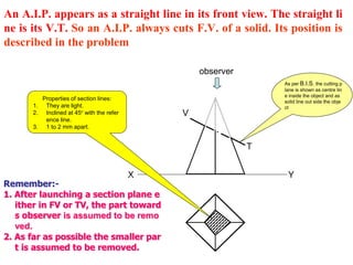 Engineering Drawing section of solid | PPTX