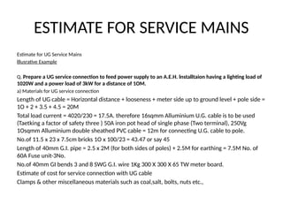 SERVICE CONNECTION, INSPECTION AND TESTING OF INSTALLATION | PPTX