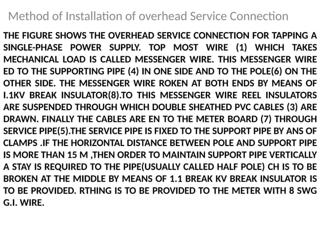 SERVICE CONNECTION, INSPECTION AND TESTING OF INSTALLATION | PPTX