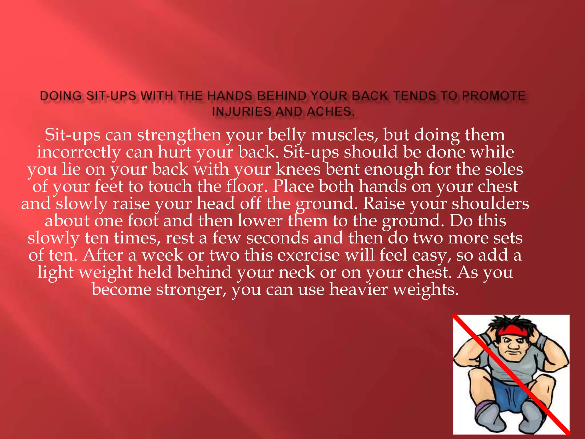 Proper Sit-ups | PPT
