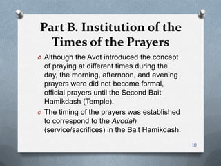 Unit 4: Establishment of Communal Jewish Prayer | PPTX