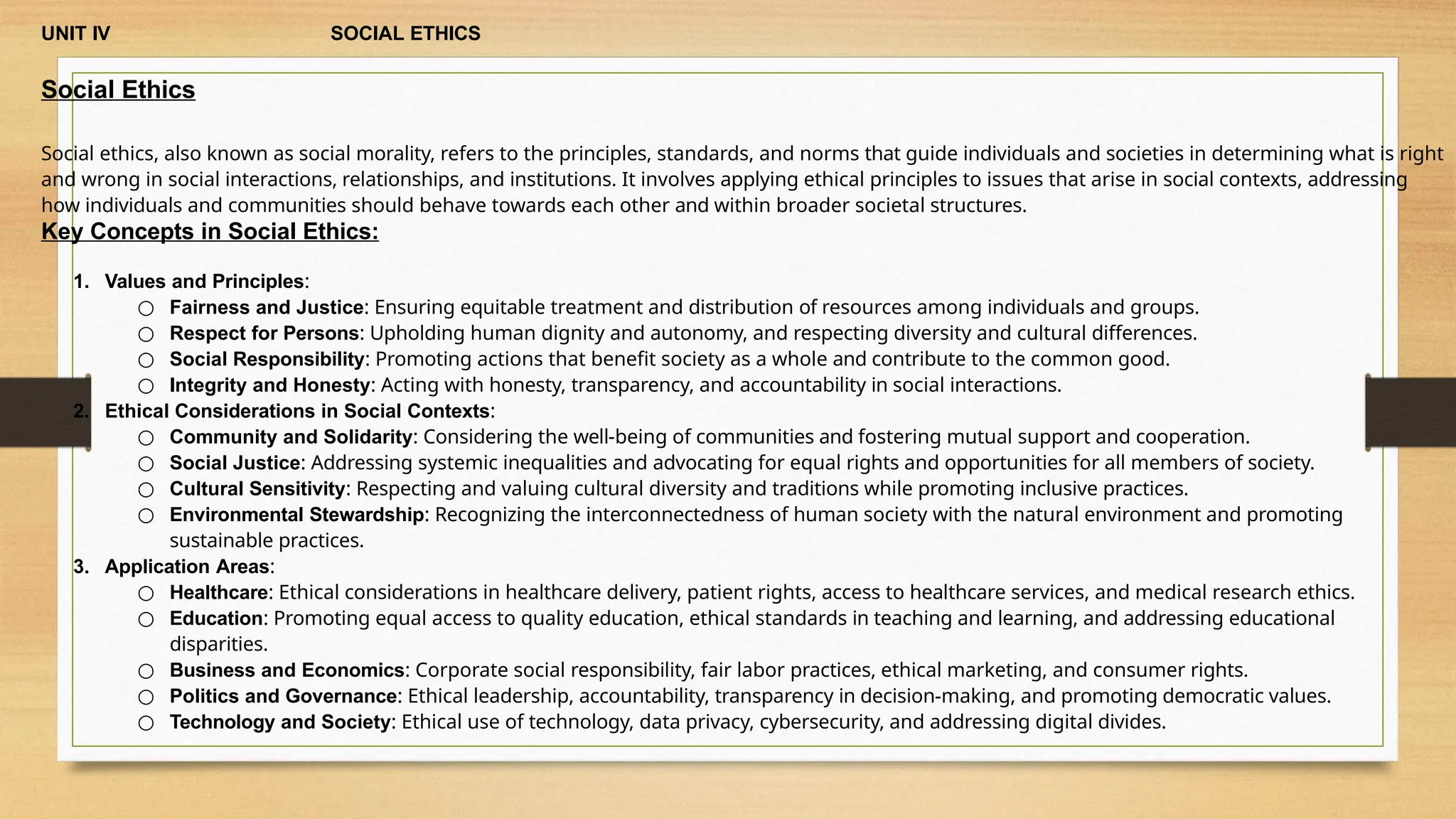 Human Values and ethics Unit 4 social ethics.pptx