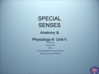 Unit 4; Special Senses, Educational Platform.pptx