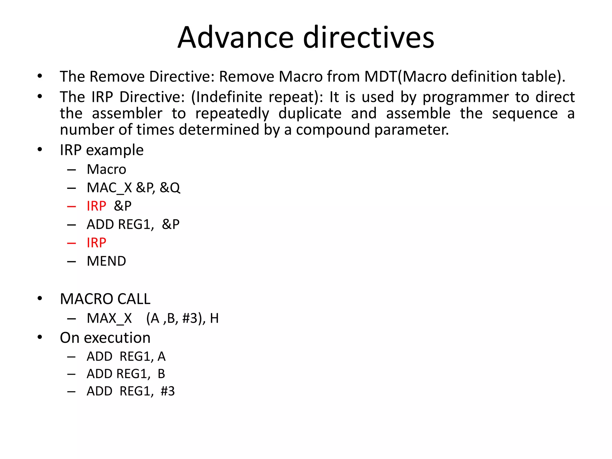 Unit 4 sp macro | PPTX | Programming Languages | Computing