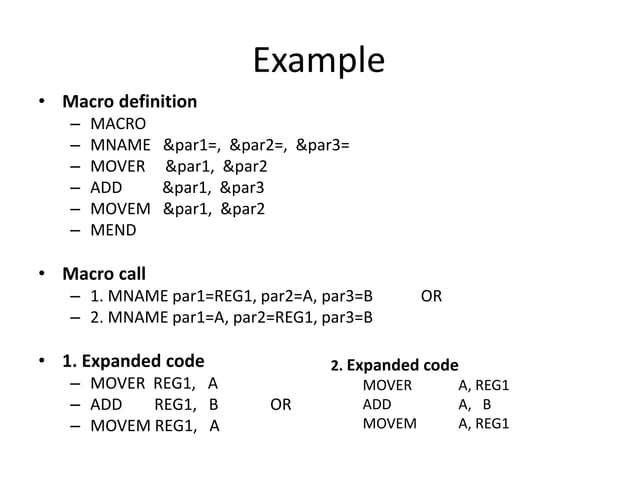 Unit 4 sp macro | PPTX | Programming Languages | Computing
