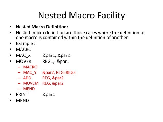 Unit 4 sp macro | PPTX | Programming Languages | Computing