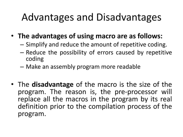 Unit 4 sp macro | PPTX | Programming Languages | Computing