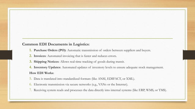 understanding the term logistics with its principle | PPT