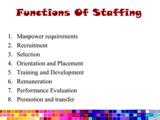 Unit 4 staffing-directing | PPT