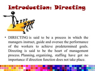 Unit 4 staffing-directing | PPT | Human Resources | Business